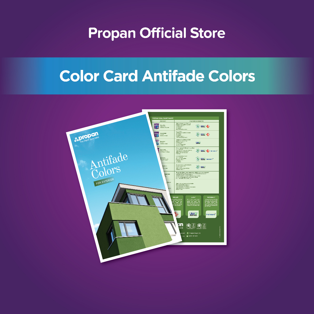 Jual PROPAN COLOR CARD CAT TEMBOK ANTIFADE COLOR | Shopee Indonesia