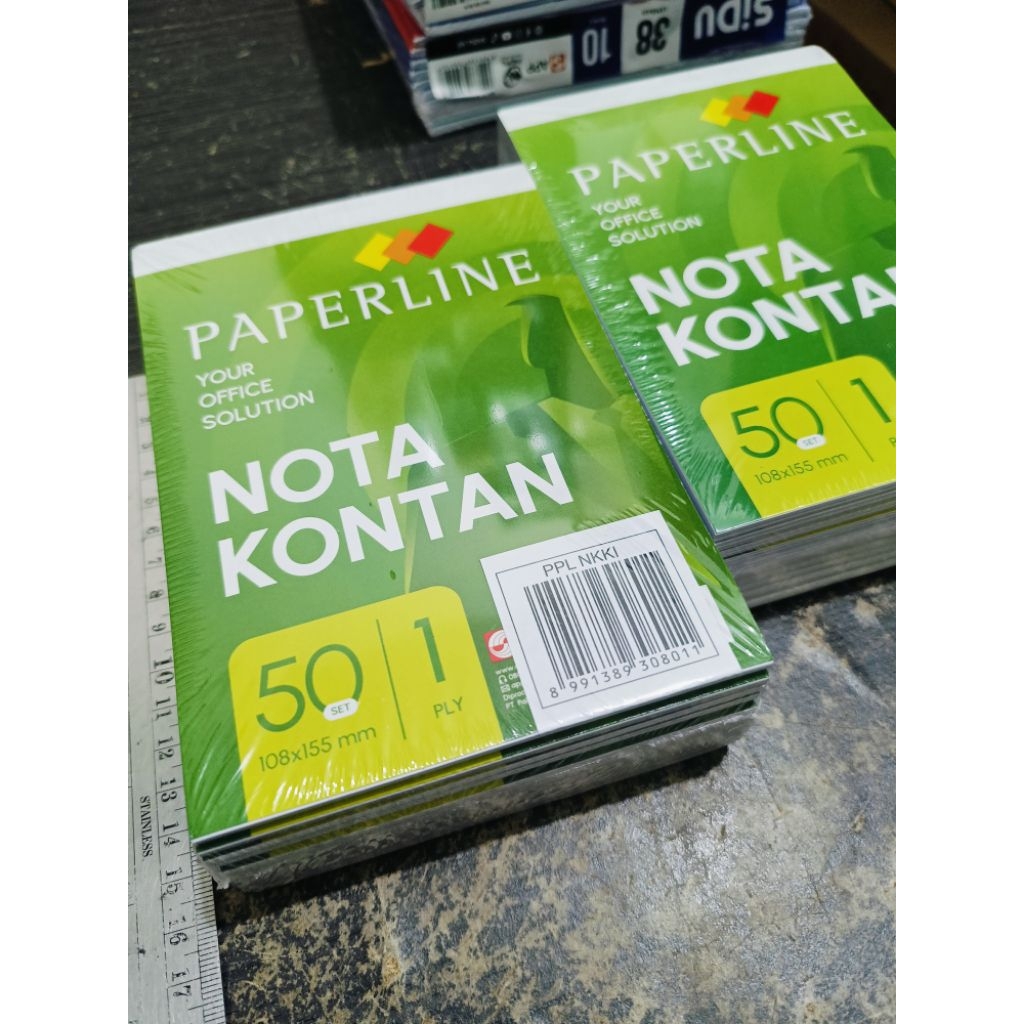 Jual (10 buku) nota kontan kecil nota paperline 1 ply nota paperline 2 ...