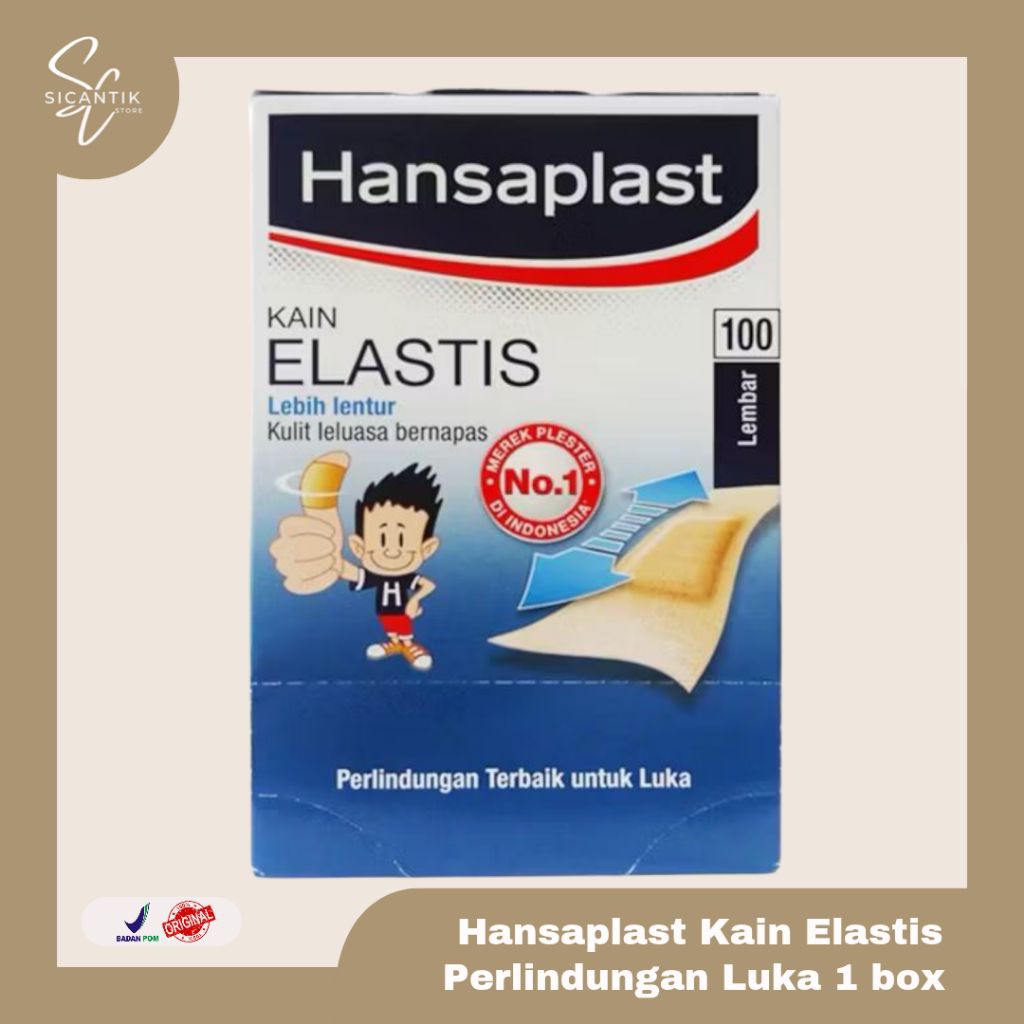 Jual HansaplastPlaster Elastis 1 Box Isi 100 Lembar | Kain Elastis ...