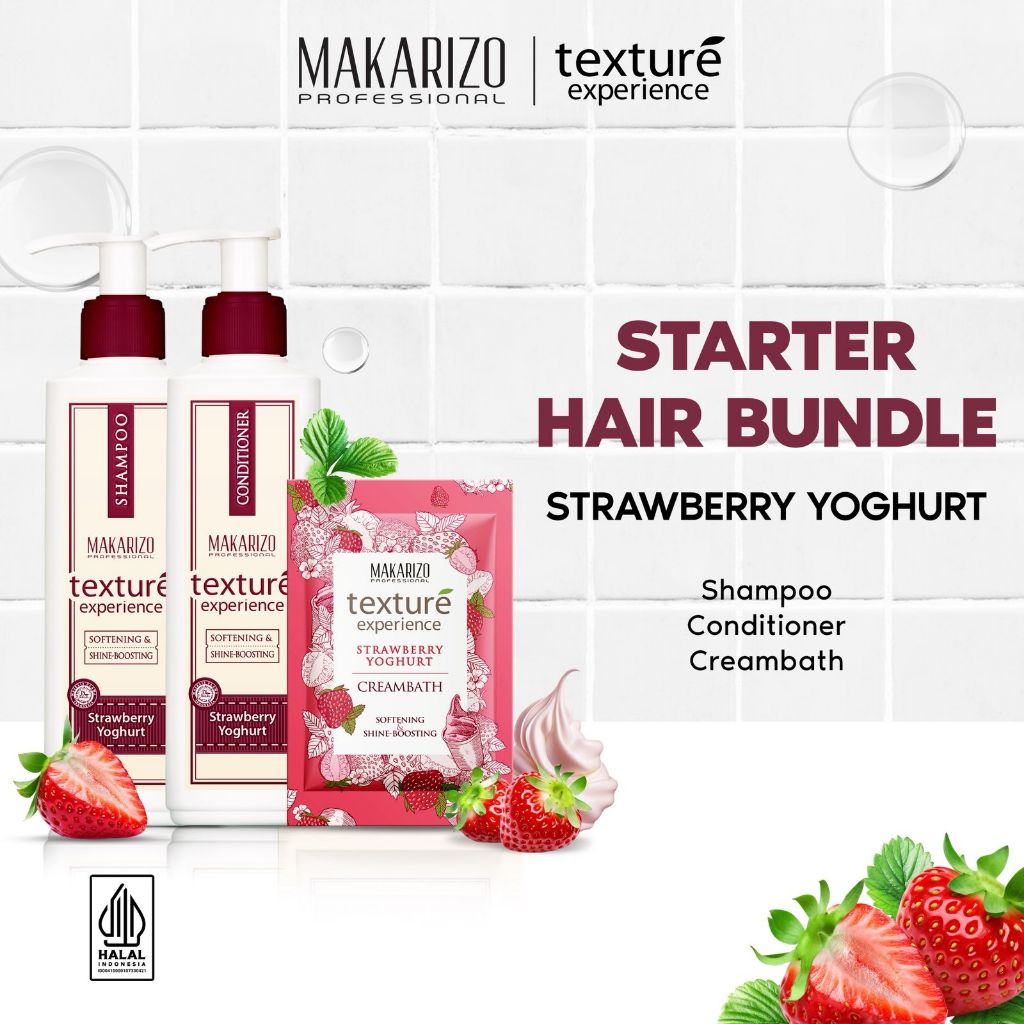 Jual Texture Experience Starter Hair Bundle Strawberry Yoghurt untuk ...