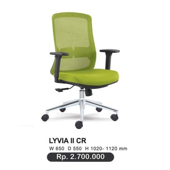 Jual Kursi Kantor INDACHI LYVIA II CR Molek Furniture | Shopee Indonesia
