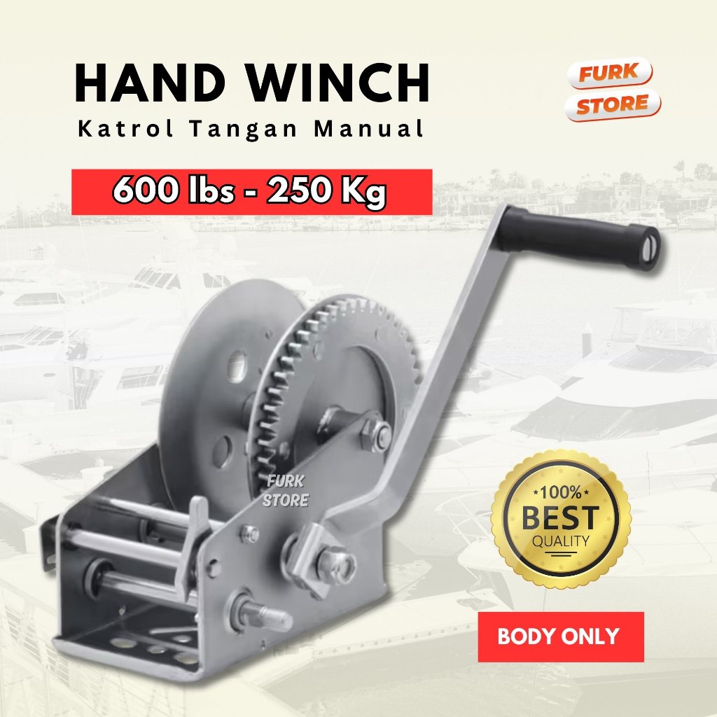 Jual Hand Winch 600LBS Tipe HW01 [KUAT] – Katrol Seling Manual | Hand ...