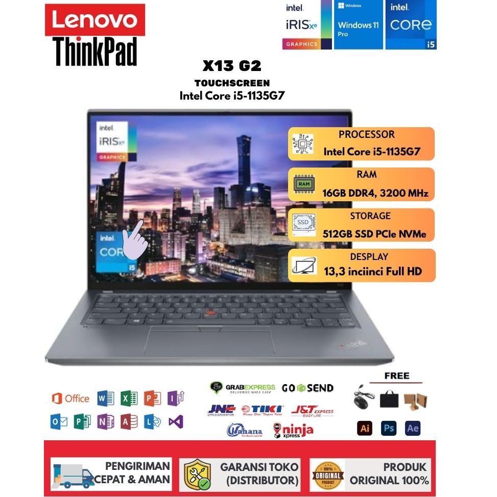Jual Laptop Lenovo Thinkpad X13 G2 CORE i5 GEN 11 VGA IRIS Xe ...