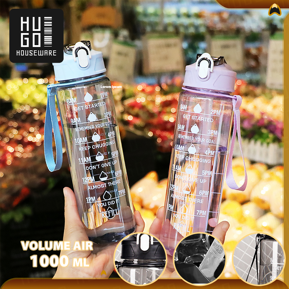 Jual Hugo Houseware Botol Air Minum 1 Liter Bening Botol Minum ...