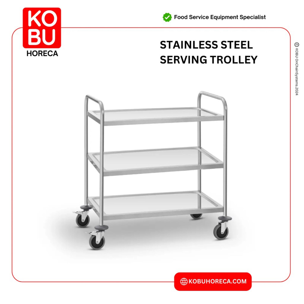 Jual Stainless Steel Service Trolley / Troli Pengantar Makanan INARBAT ...