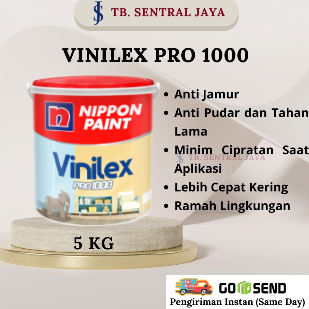 Jual Vinilex Pro 1000 Nippon Paint/Cat Nippon Paint Interior Vinilex ...