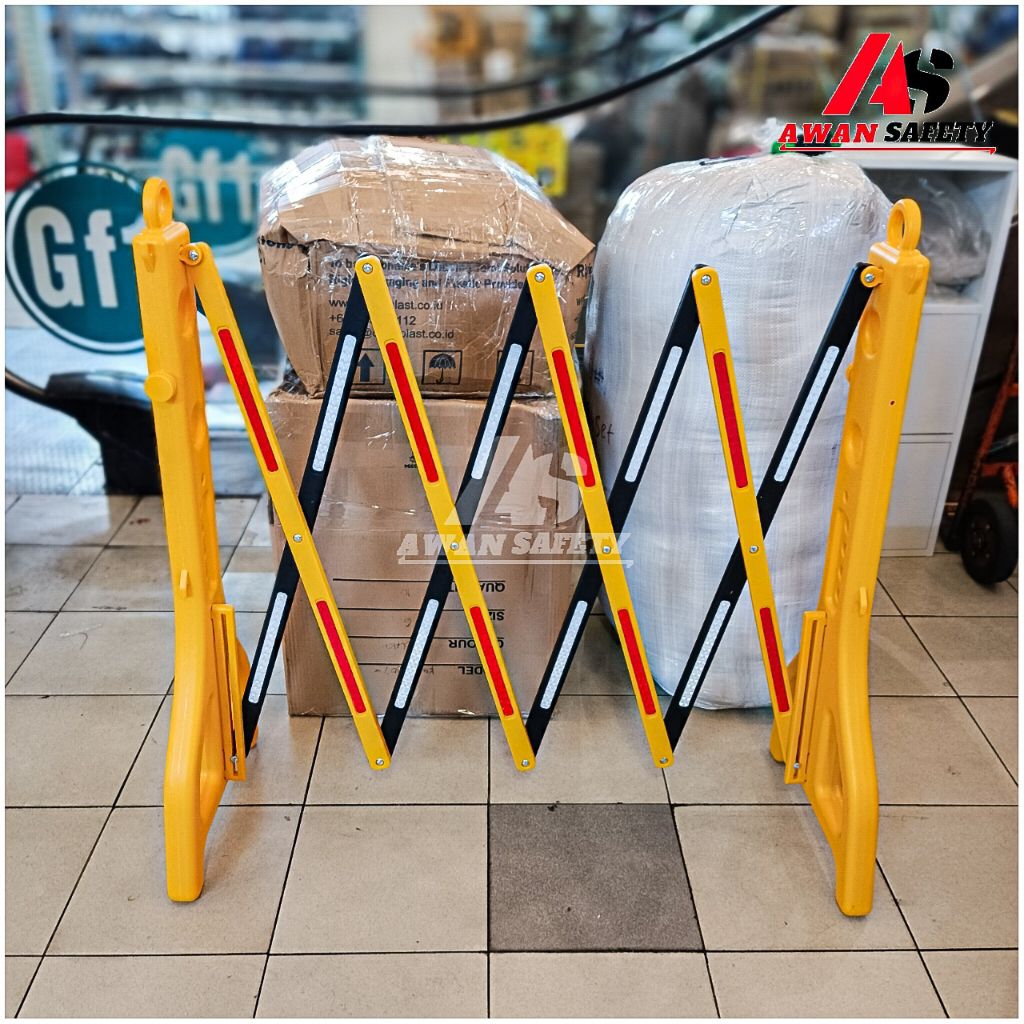 Jual Board Barrier Lipat Gate Pembatas Area Palang Jalan Expandable ...