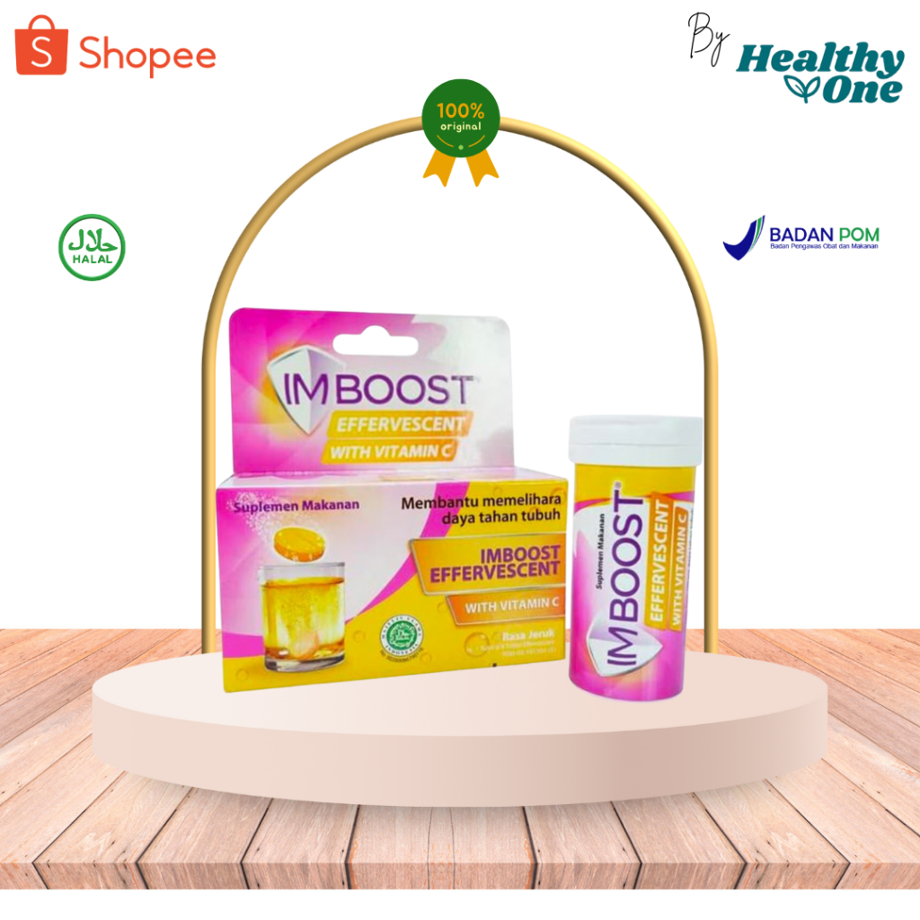 Jual IMBOOST EFFERVESCENT VIT C JERUK 1 BOX 8 TABLET | Shopee Indonesia