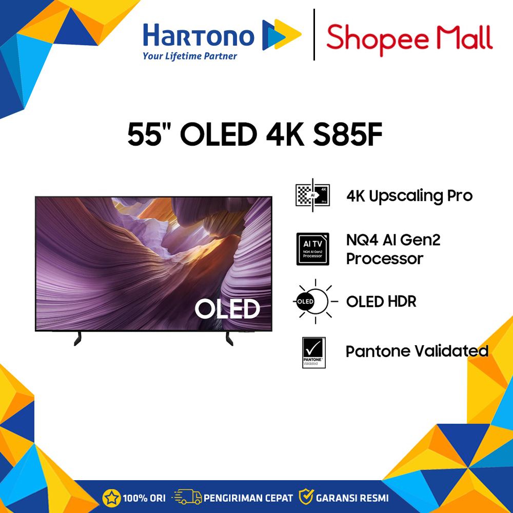 Jual Samsung 55 Inch OLED 4K S85F | OLED HDR | 4K AI Upscaling ...