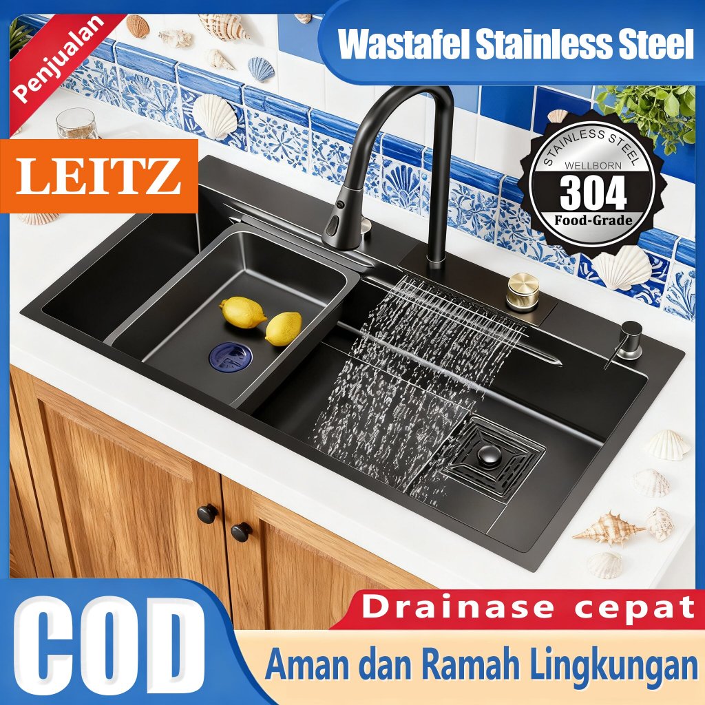 Jual LEITZ - Stainless Steel Kitchen Sink Wastafel Dapur Stainless ...