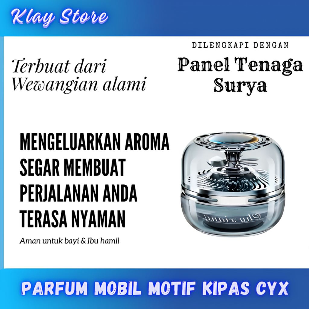Jual Pengharum Pajangan Mobil Motif Kipas CYX Panel Tenaga Surya Bentuk ...