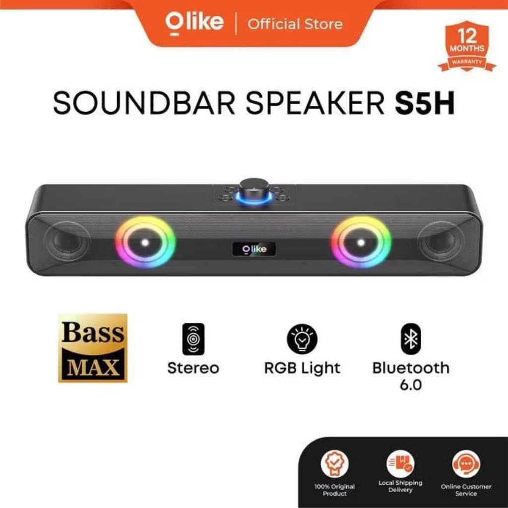 Jual [UPGRADED PRODUCT] OLIKE Speaker Soundbar S5H + Upgraded Type C ...