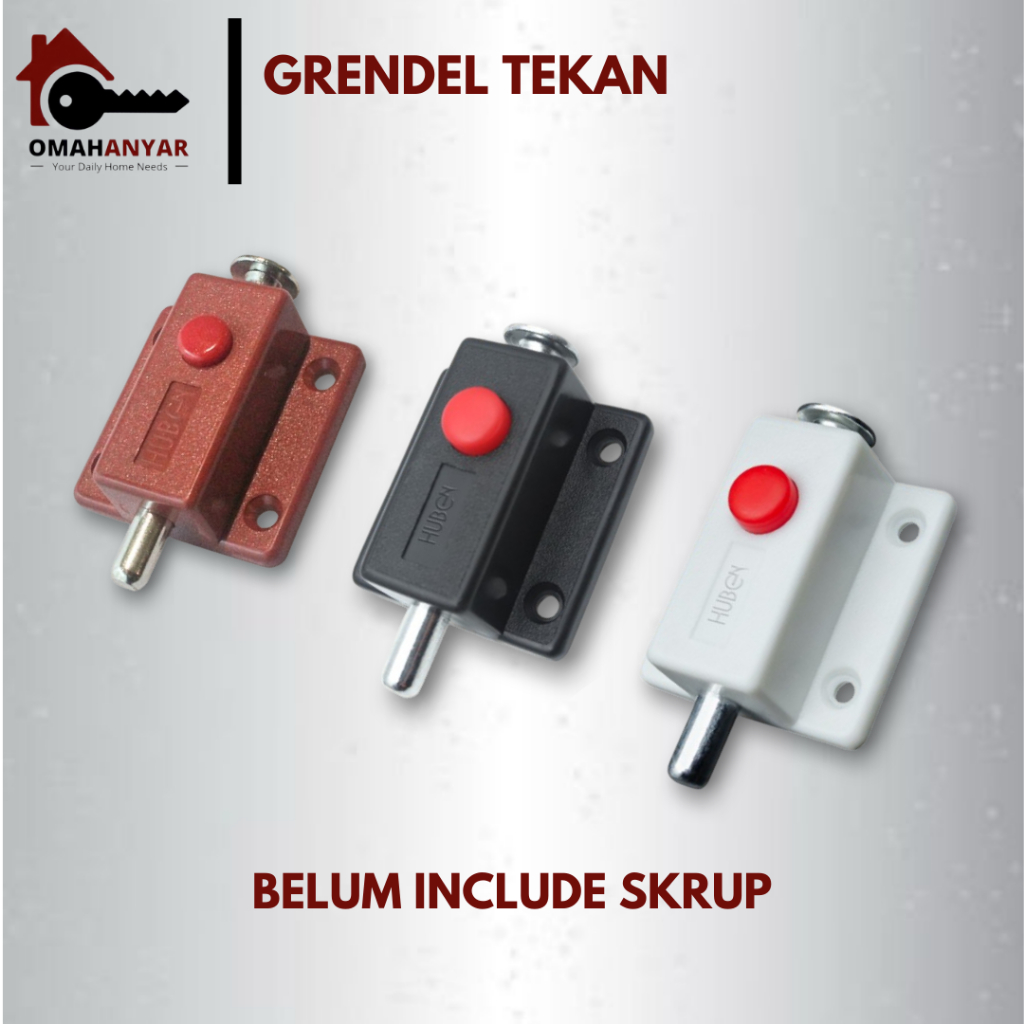 Jual Grendel Tekan Grendel Otomatis Slot Pintu Otomatis TANPA SKRUP ...