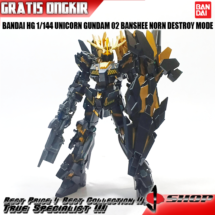 Jual BANDAI HG 1/144 UNICORN GUNDAM 02 BANSHEE NORN DESTROY MODE HG3531 ...