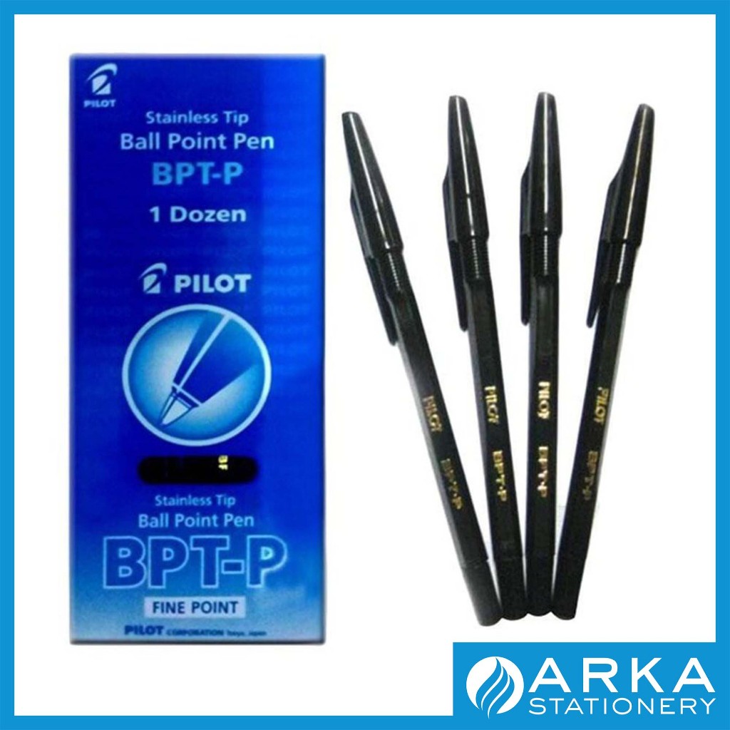 Jual [SATUAN] PILOT BALL PEN PULPEN PENA BPT-P BPTP HITAM BIRU ORIGINAL ...