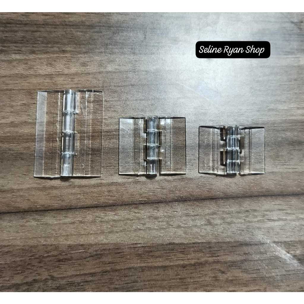 Jual Engsel Akrilik / Acrylic Hinge 35x45mm Bening Transparent (Uk ...