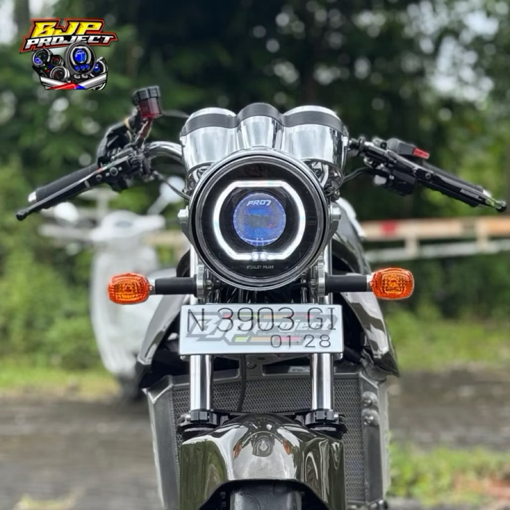 Jual LAMPU BILED NINJA R SS M SINGLE KLASIK RGB FULSET PNP BREKET ...