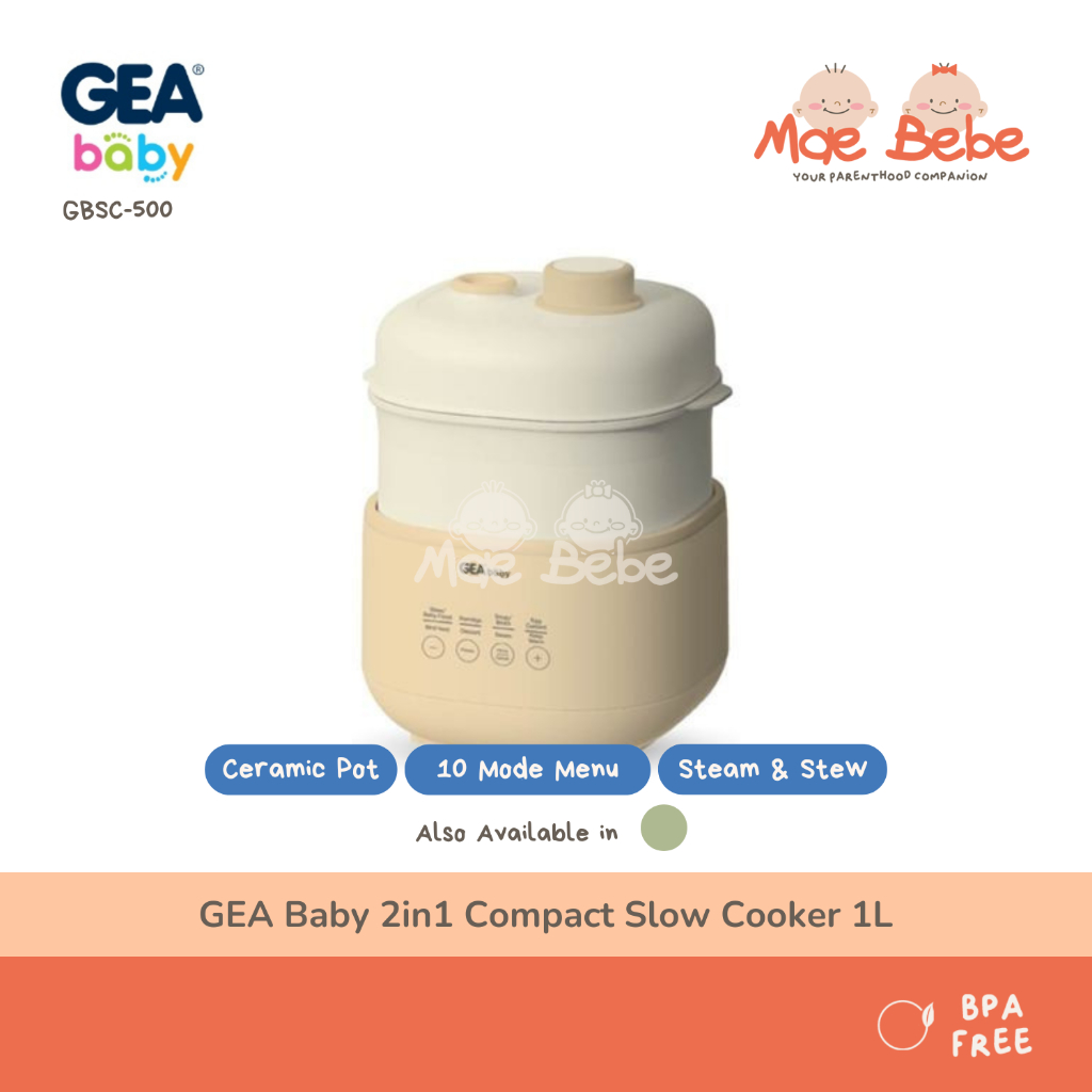 Jual GEA Baby GBSC-500 2in1 Compact Slow Cooker 1L Alat Masak ...