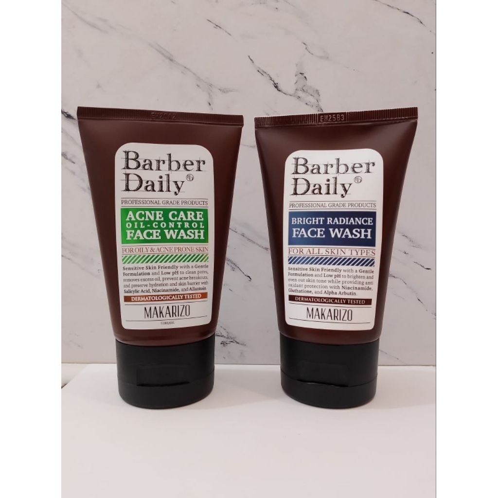 Jual BARBER DAILY FACE WASH 100 ML Bright Radiance||Acne Care - Oil ...