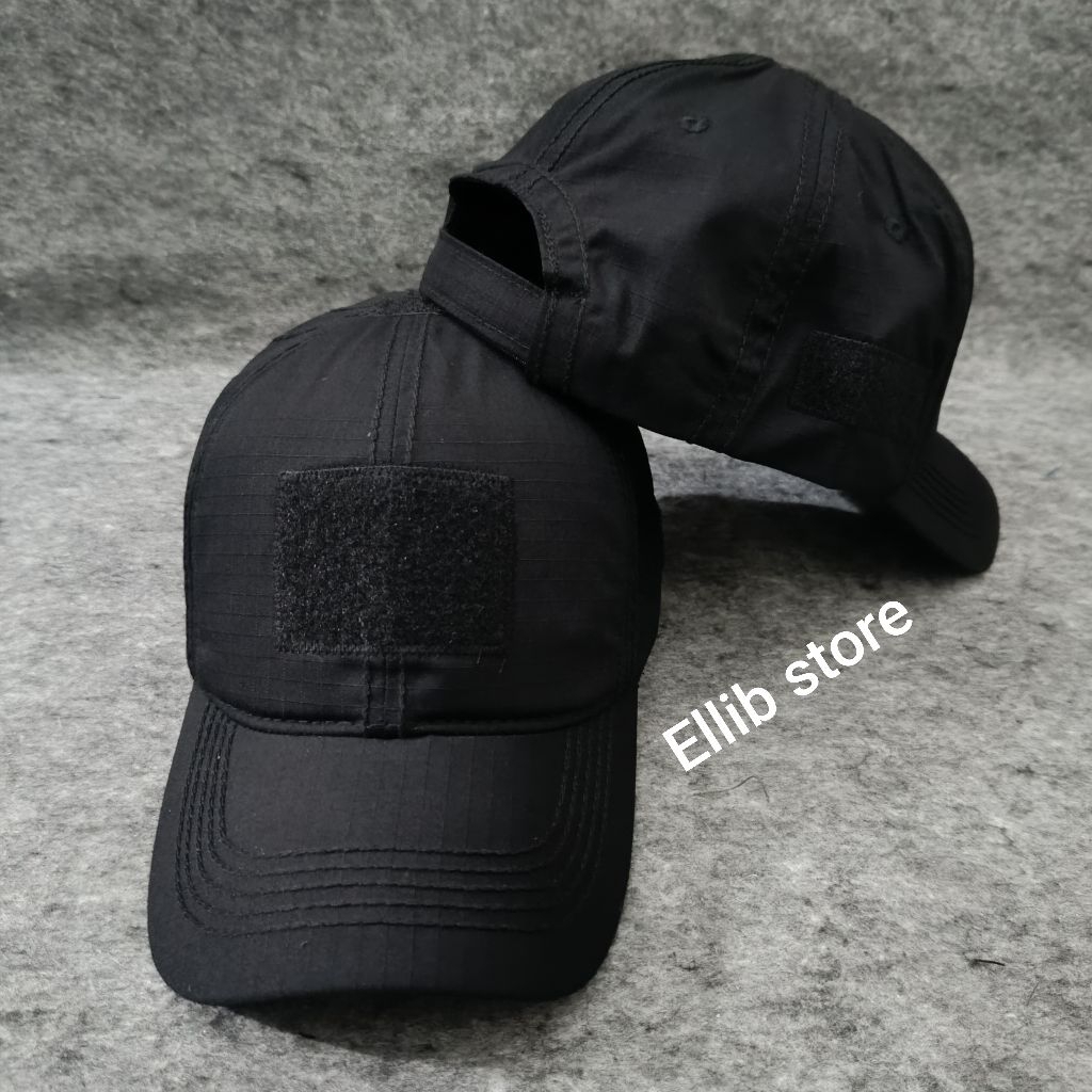 Jual Topi Tactical Polos Hitam Premium / Topi Tactical Polos Premium ...