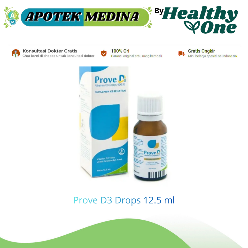 Jual PROVE D3 VIT D3 DROPS 12.5ML | Shopee Indonesia