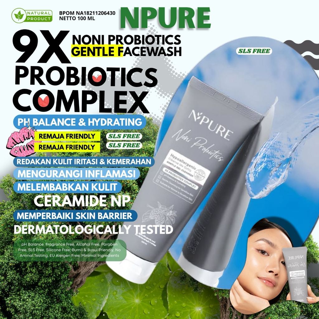 Jual Npure Noni Probiotic Clean Me Softly Hypoalergenic Cleanser ...