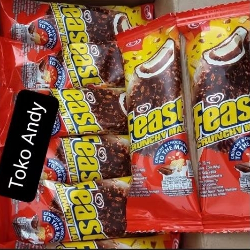 Jual Es Krim Ice Cream Walls Feast CRUNCHY MAX 1 pcs | Shopee Indonesia
