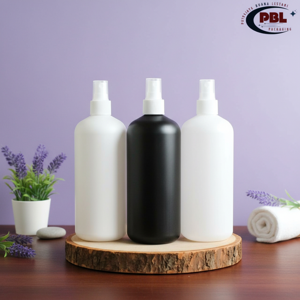 Jual Botol Spray 500ml / Botol HDPE 500ml Varian Warna - Tutup Spray ...