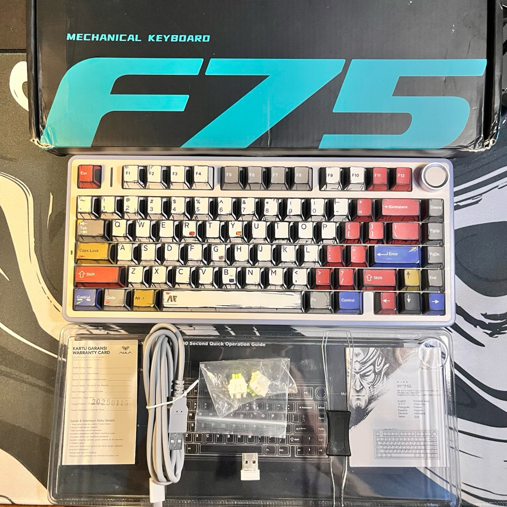 Jual Aula F75 Comic Wireless Mechanical Keyboard | Shopee Indonesia