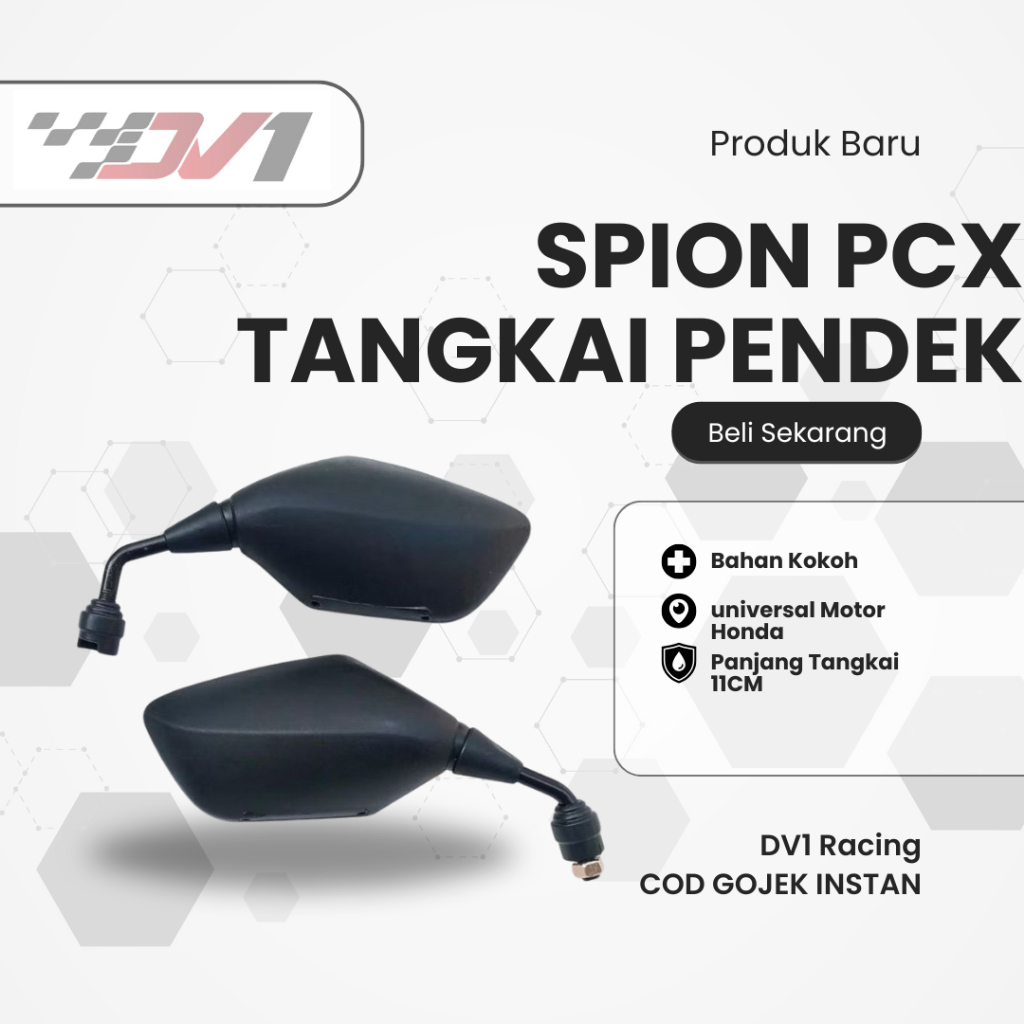 Jual COD Spion Motor Spion Pcx Spion Tangkai pendek 11 Cm Universal ...