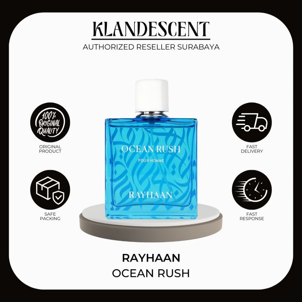 Jual Rayhaan Ocean Rush | EDP 100ML | Shopee Indonesia