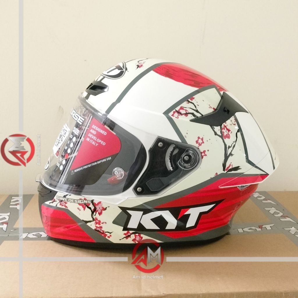 Jual HELM KYT TT COURSE XAVI SAKURA | Shopee Indonesia