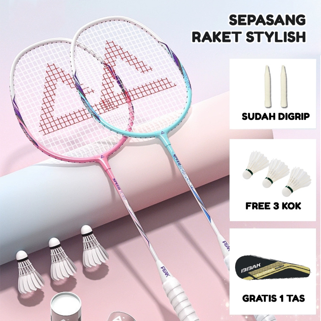 Jual Raket Badminton/Raket Bulutangkis isi 2 – Ringan, Stylish ...