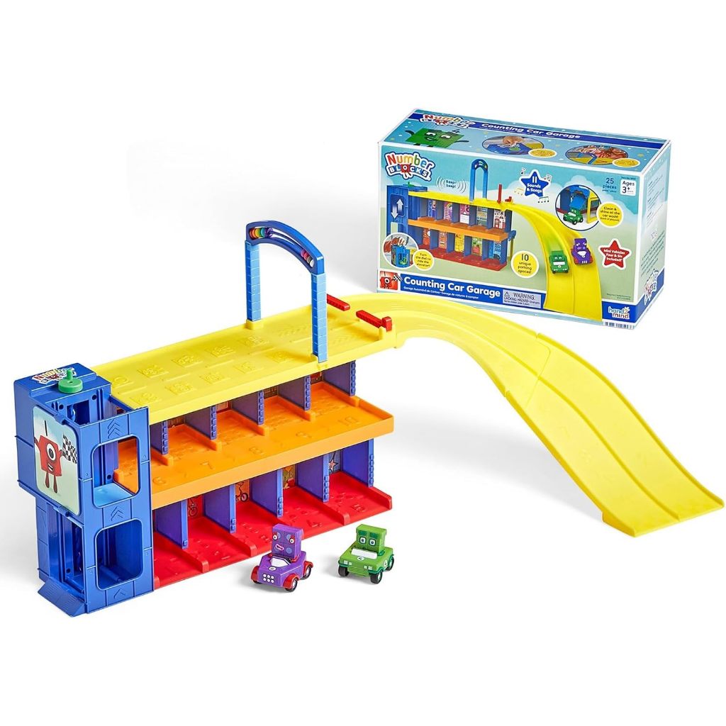 Jual hand2mind Counting Car Garage, Race Car Track, Toy Vehicle ...