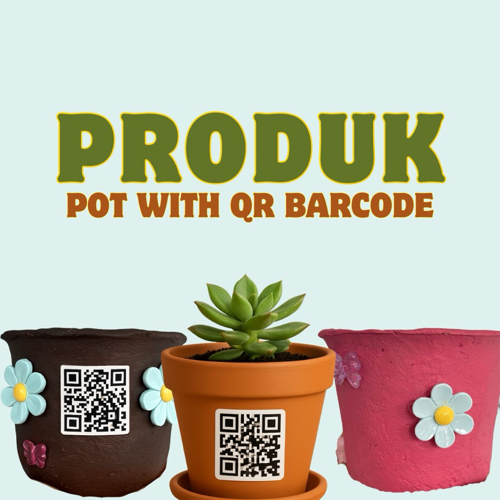 Jual Bio Clay Pot ( with QR CODE panduan penanaman ) | Shopee Indonesia
