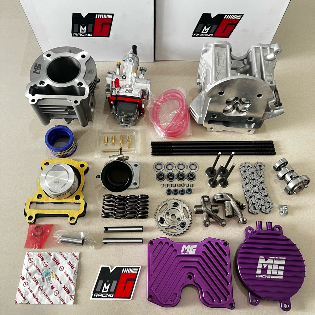 Jual PAKET BORUP MIO HEAD 19/22 BLOK 58,5 SET KARBURATOR JET AKTIF MG ...