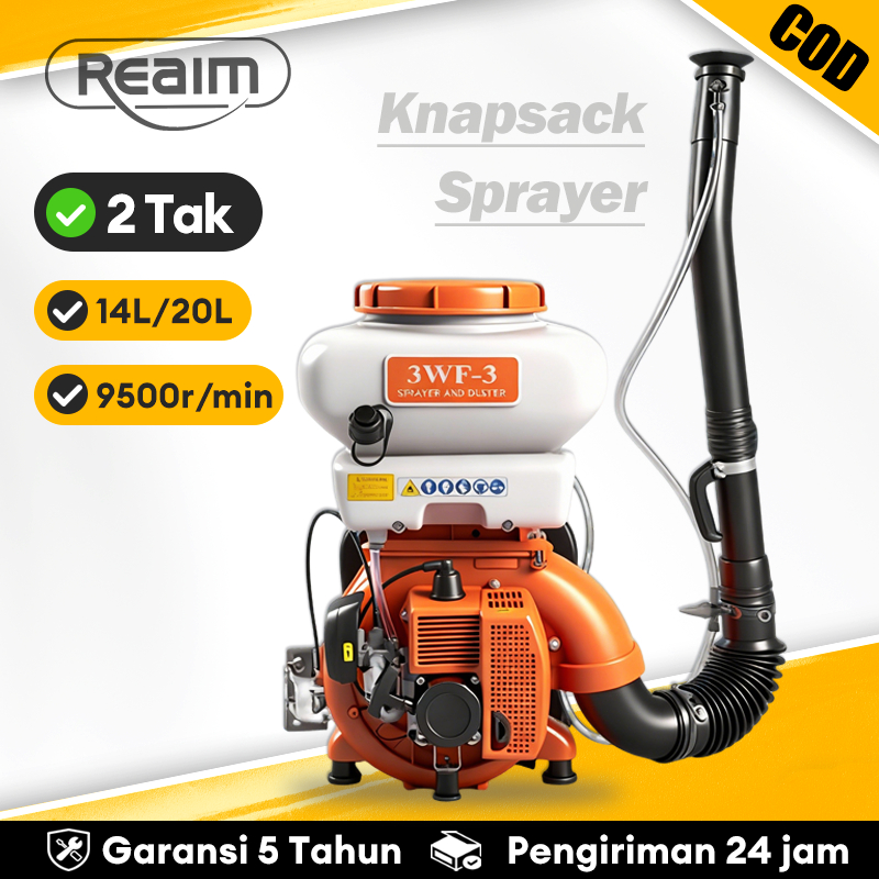 Jual REAIM Knapsack Sprayer Mist Blower 14L/20L Mesin Penyemprot ...