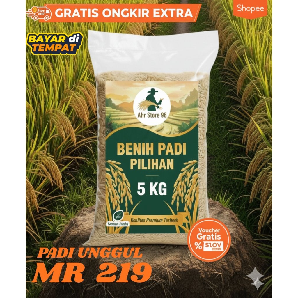 Jual Benih padi unggul MR 219 berkualitas kemasan 5kg | Shopee Indonesia