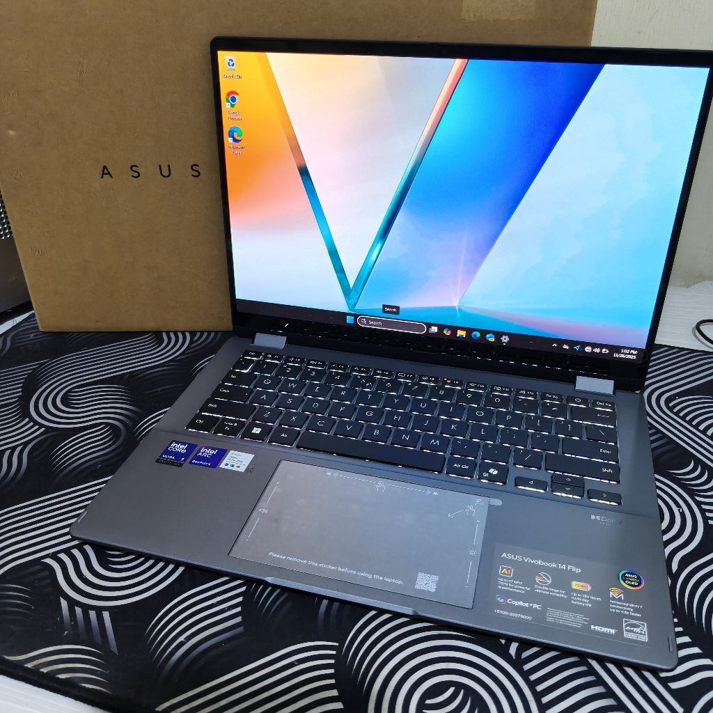 Jual Asus Vivobook 14 flip OLED intel Ultra 7 256V tp3407sa 16/512 Garansi 2028 | Shopee Indonesia