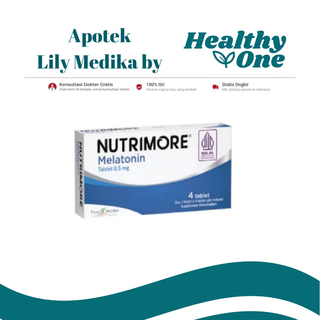Jual NUTRIMORE MELATONIN 1 BLISTER @4 TABLET / SUPLEMEN KESEHATAN ...