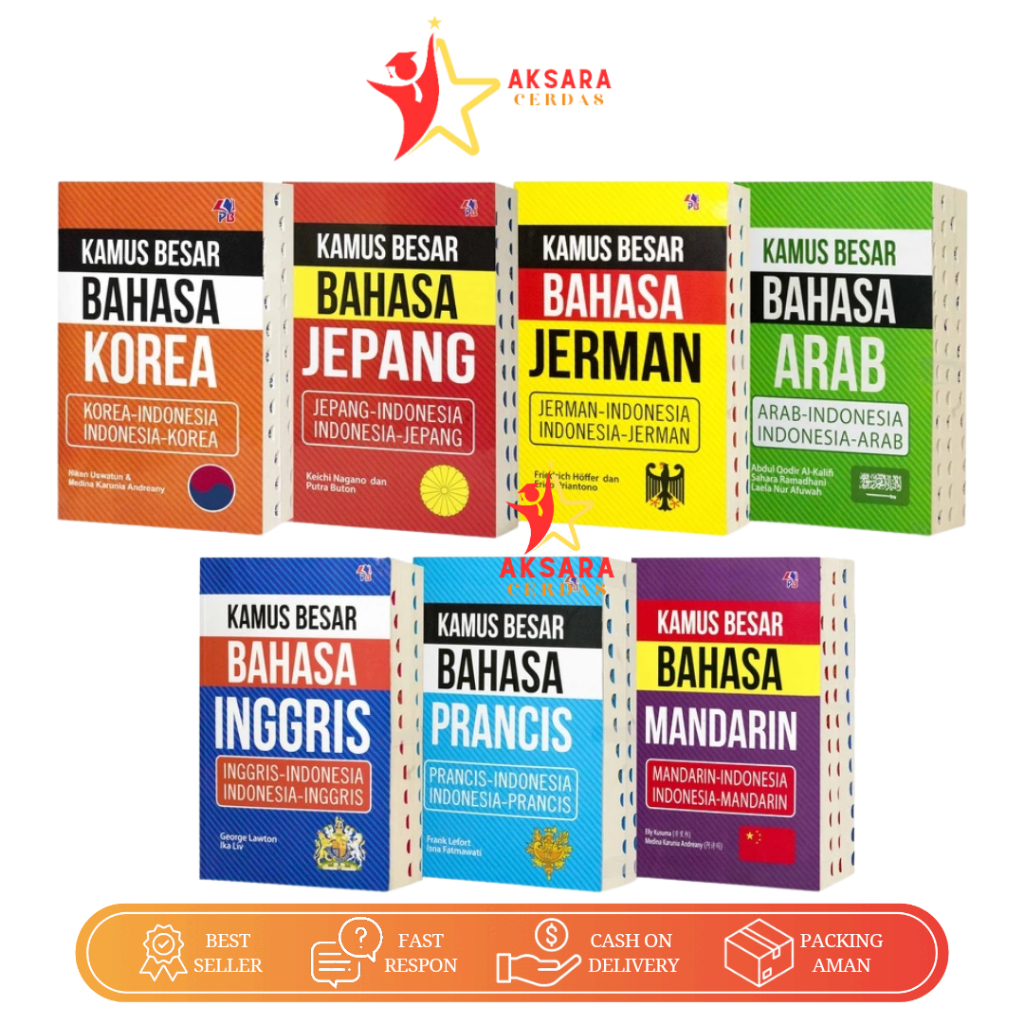 Jual Kamus Besar Bahasa Inggris Arab Jepang Jerman Mandarin Prancis ...
