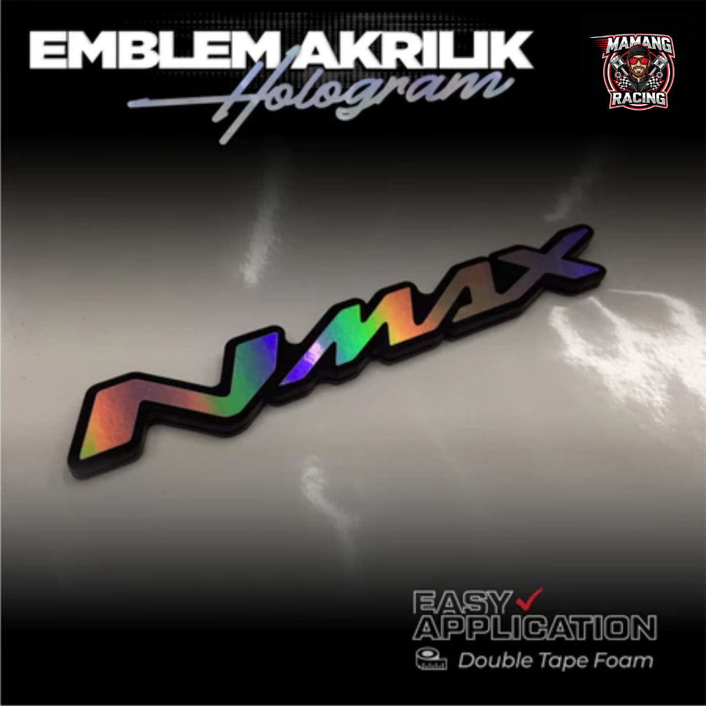 Jual Emblem Motor NMAX Logo Bahan Akrilik Hologram | Shopee Indonesia