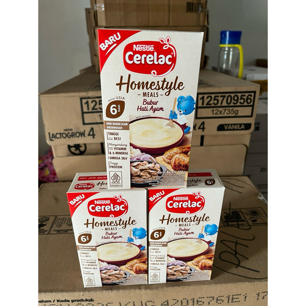 Jual Nestle Cerelac Homestyle Bubur Hati Ayam 120 g | Shopee Indonesia