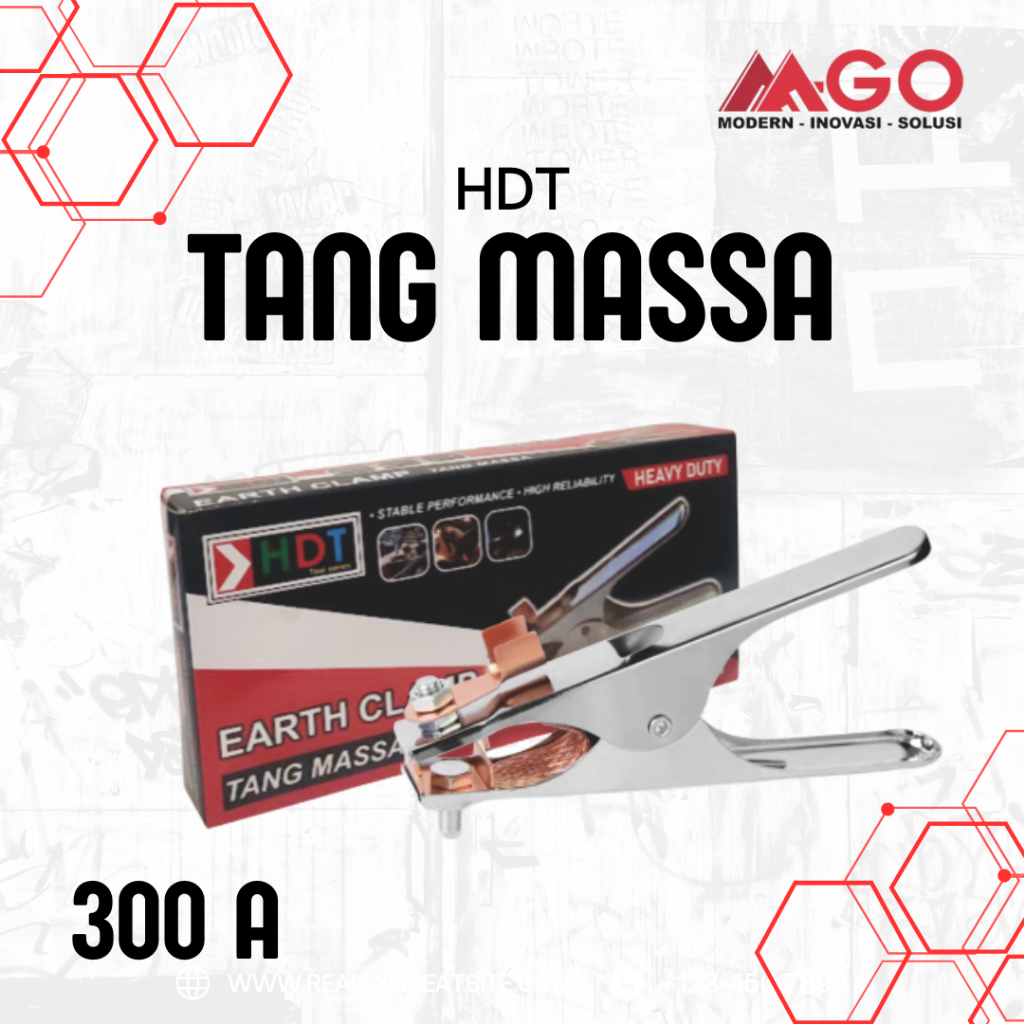 Jual HDT Tang Massa 300 Ampere - Earth Clamp 300A / Tang Ampere Las ...