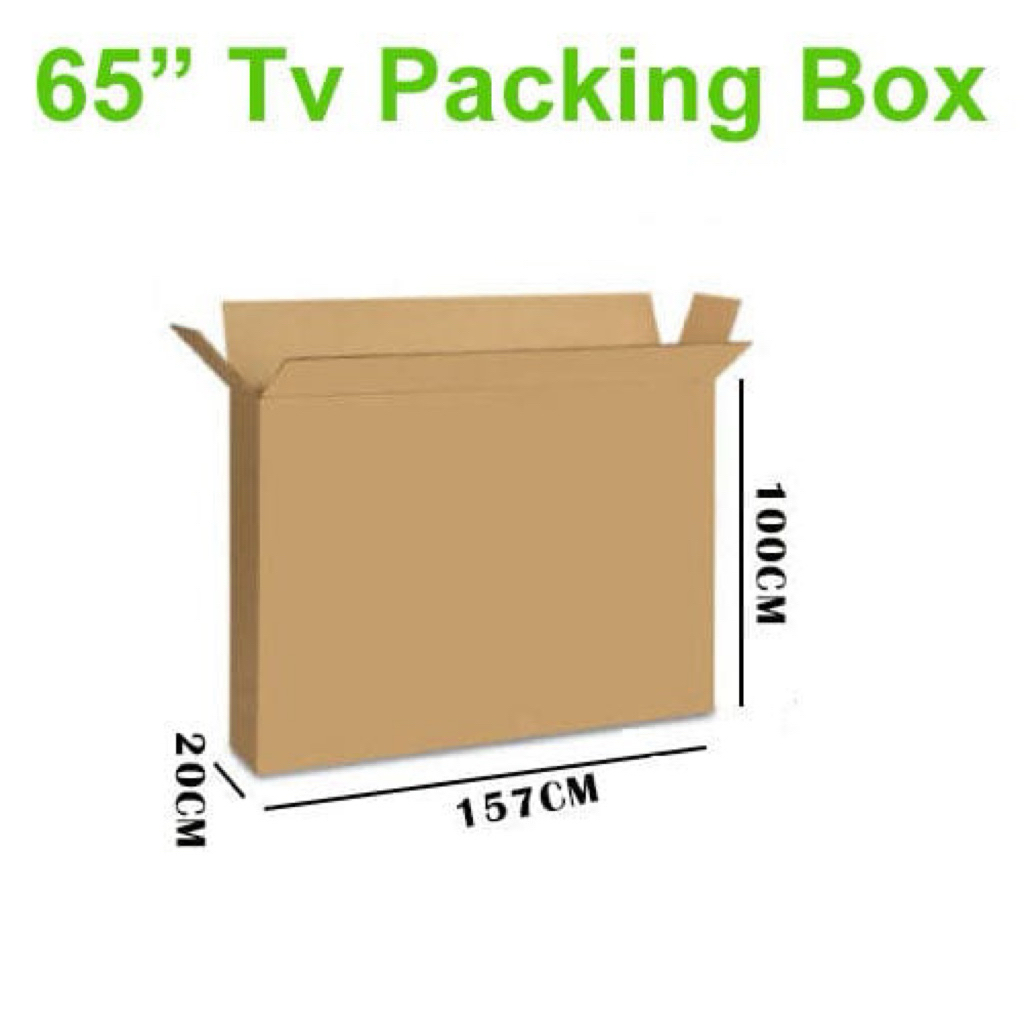Jual 157x20x100 cm kardus tv led lcd 65 inch dus box packing besar ...