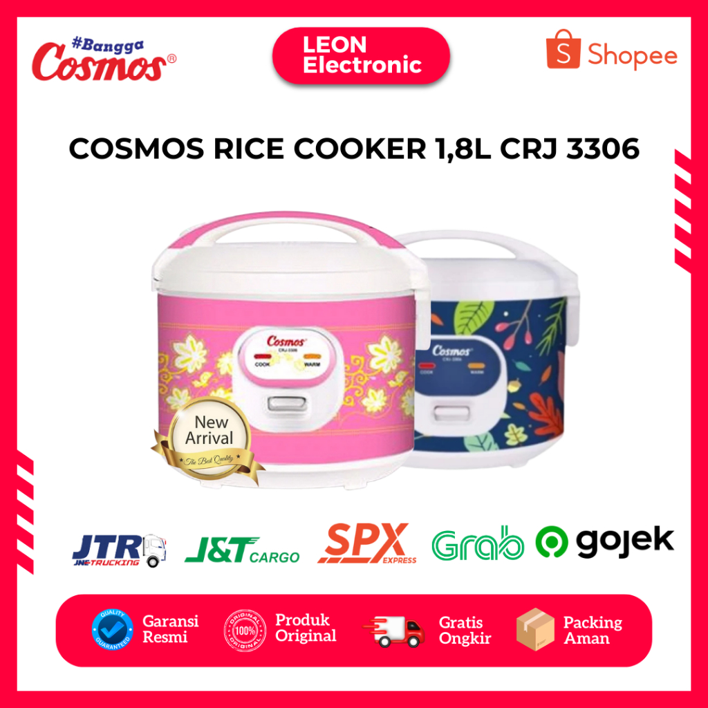 Jual COSMOS RICE COOKER / MAGIC COM CRJ 3306 (1,8 LITER) | Shopee Indonesia