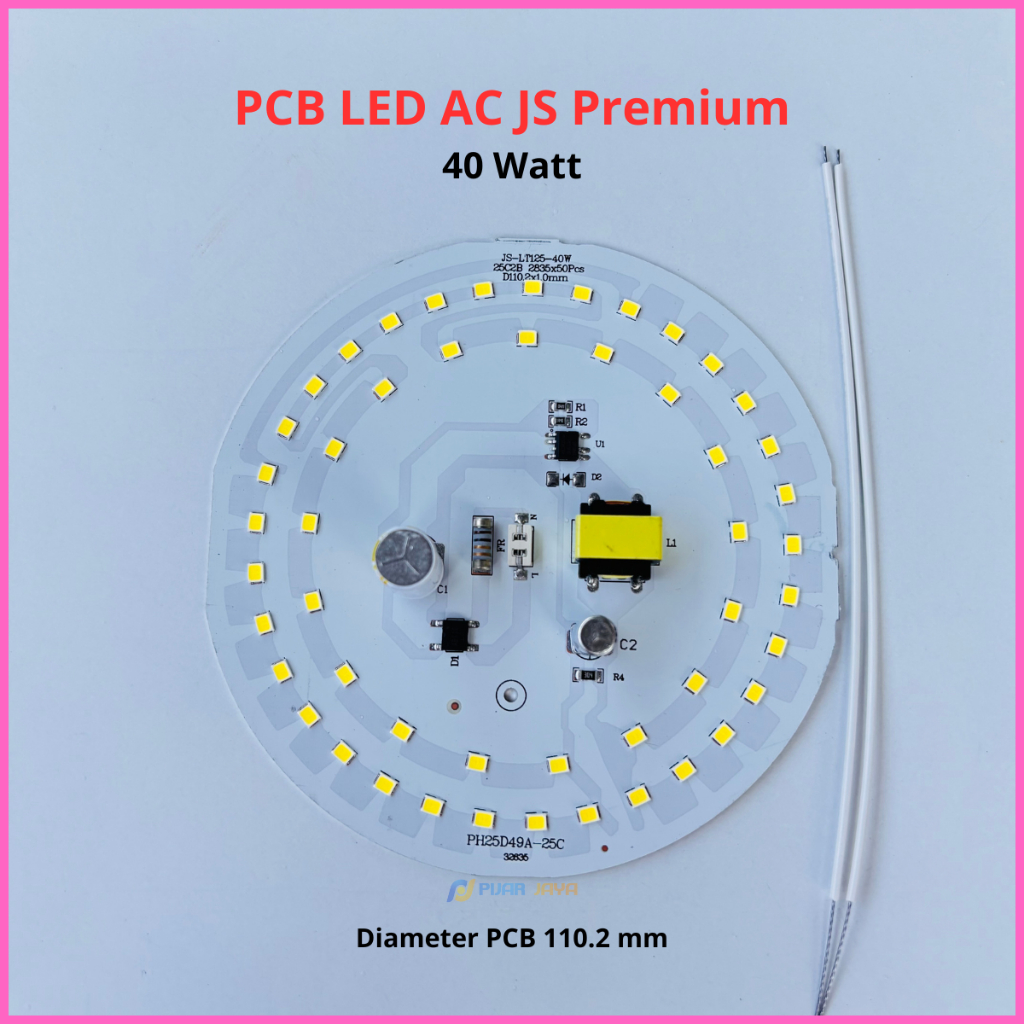Jual Mesin Lampu Led AC 40 watt PCB Led AC JS Premium 40w Modul Mata ...