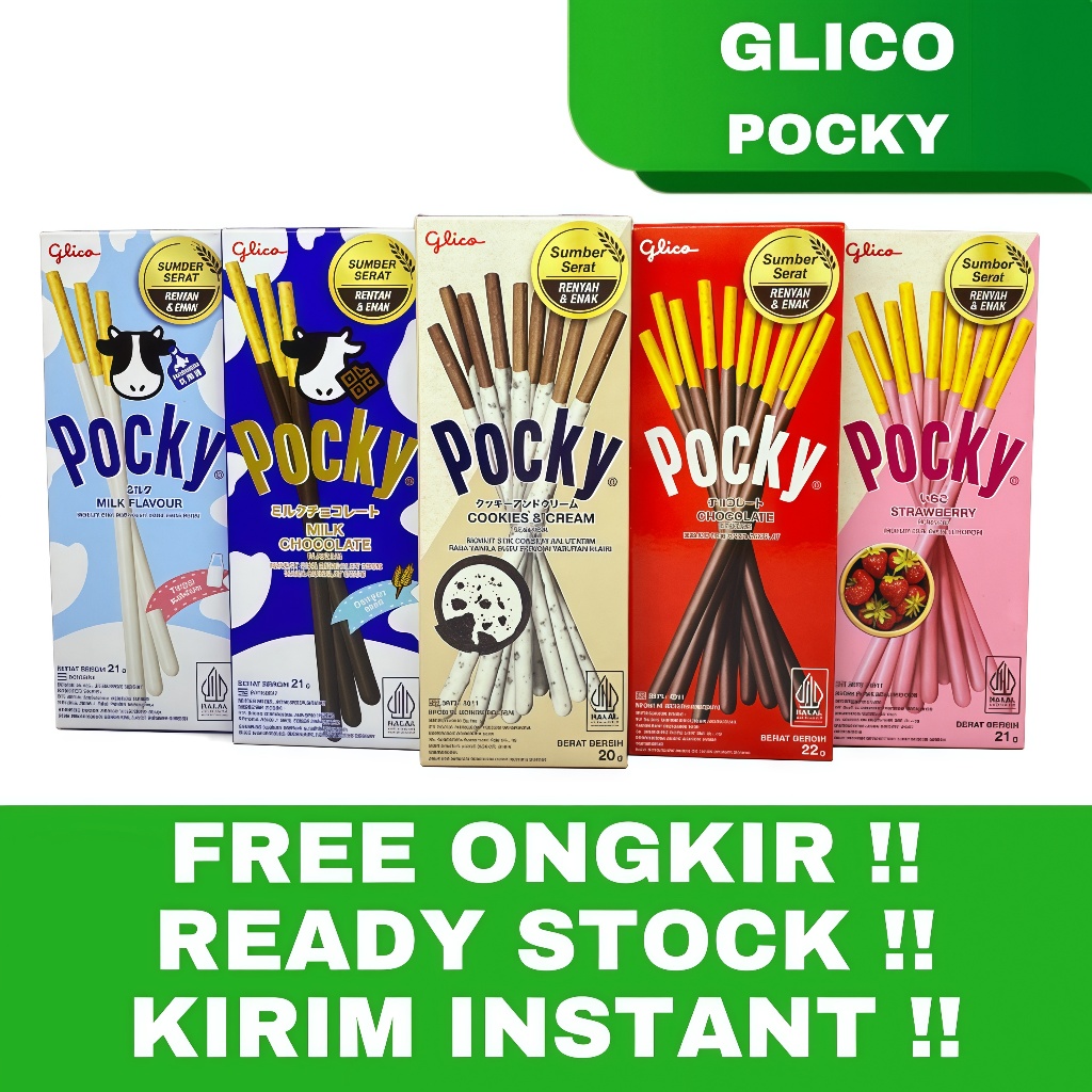 Jual GLICO POCKY MINI BOX 21gr BISKUIT POCKY BERBAGAI VARIAN RASA ...