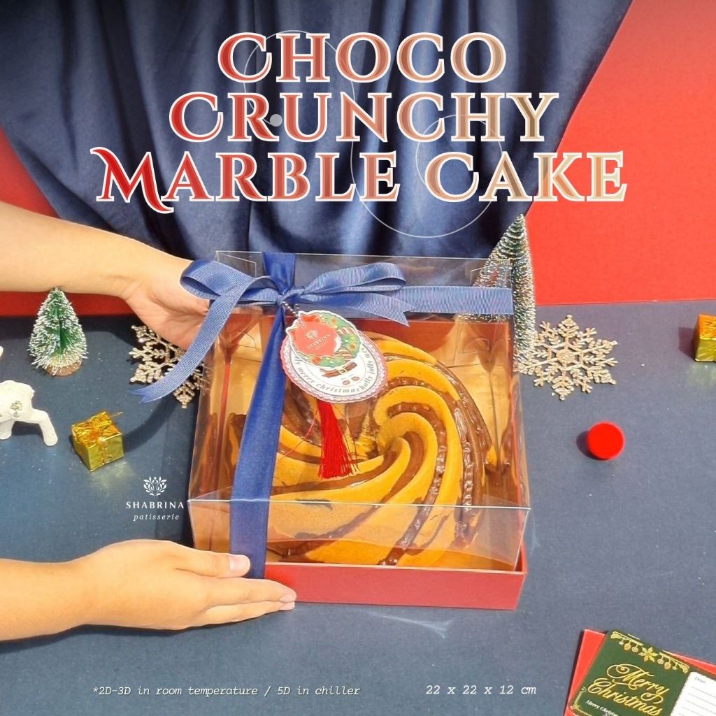 Jual Marble Cake Choco Crunchy – Hampers Marble Cake Natal | Shopee ...