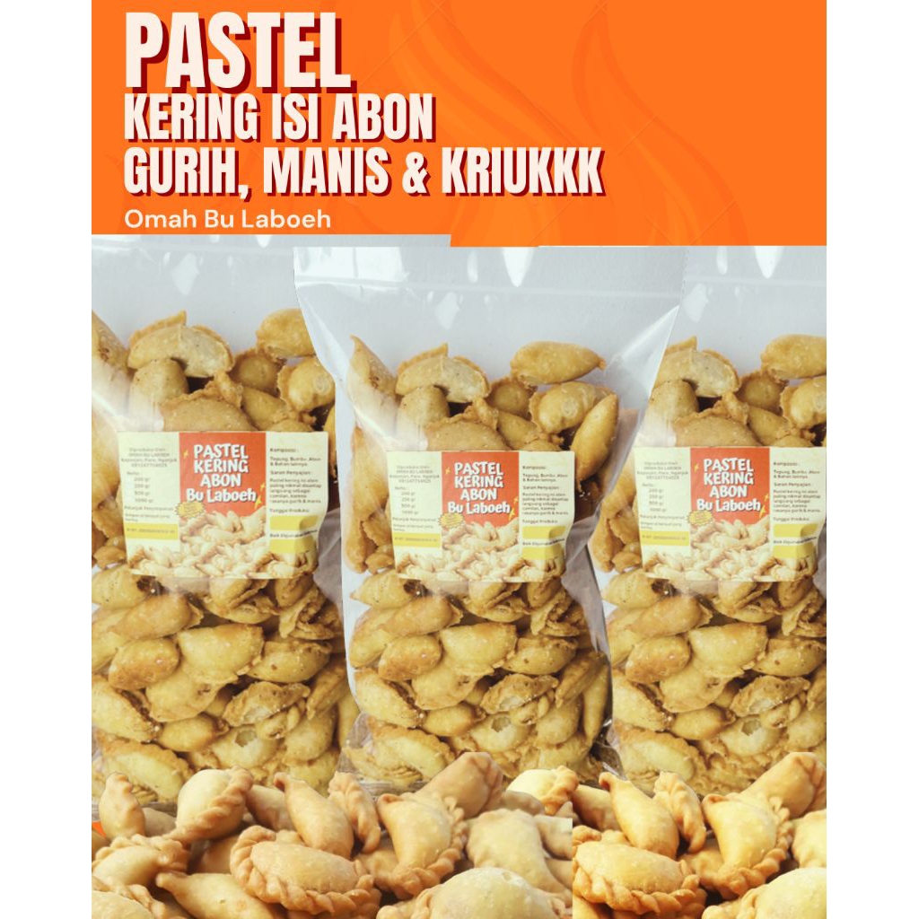 Jual PASTEL KERING ISI ABON PREMIUM SUPER RENYAH BERKUALITAS | Shopee ...
